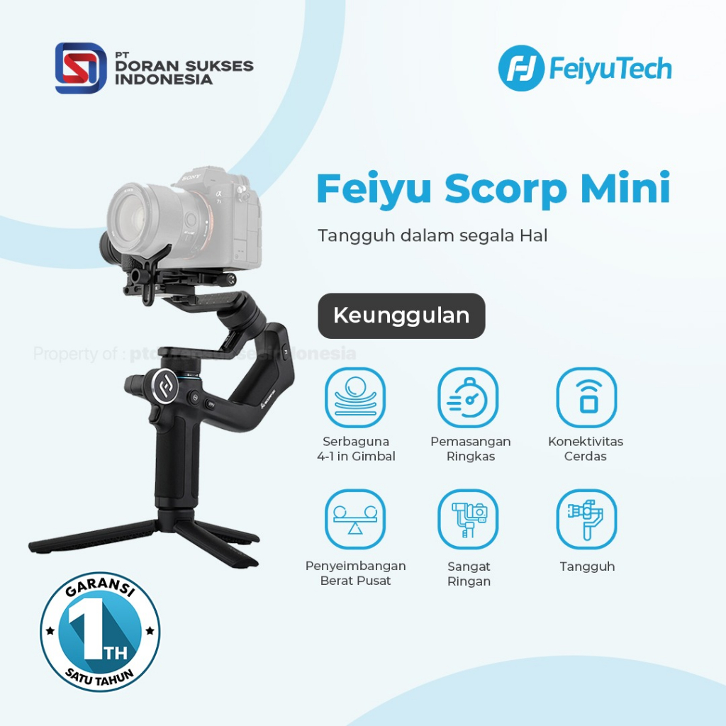 Jual Feiyu Scorp Mini 3-Axis Handheld Gimbal Stabilizer Garansi Resmi | Shopee Indonesia