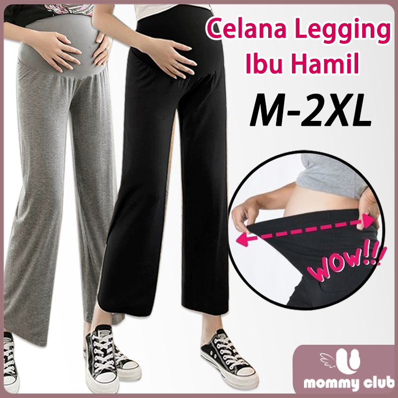 Jual Celana Ibu Hamil Jumbo spandex Panjang melar soft Bumil Maternity Pants Legging 903 ...
