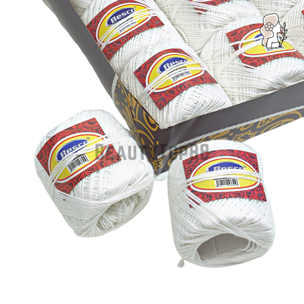 Jual Benang Kasur Rami Besco / Tali Bangunan Bendera Putih / Crochet ...