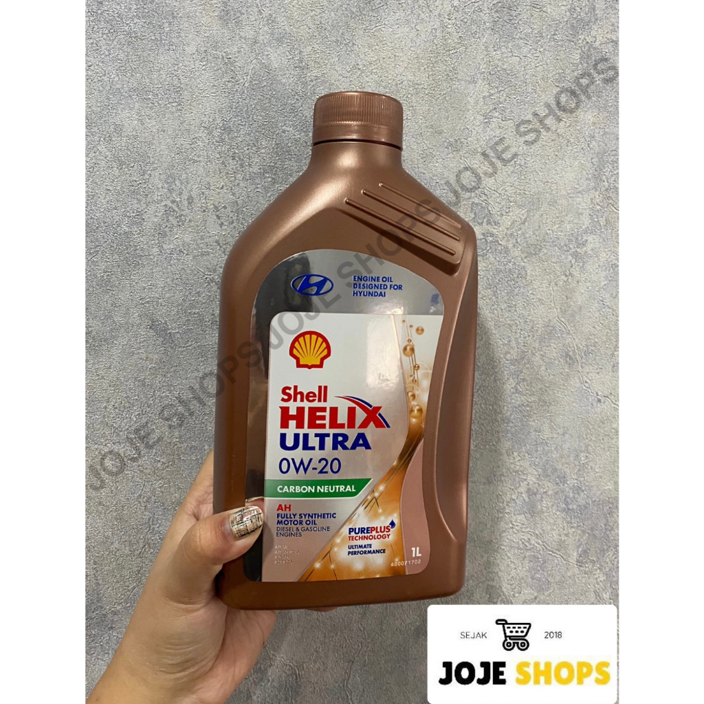 Jual OLI SHELL HELIX ULTRA 0W-20 CARBON NEUTRAL FULL SYNTHETIC 1L / 1 L ...