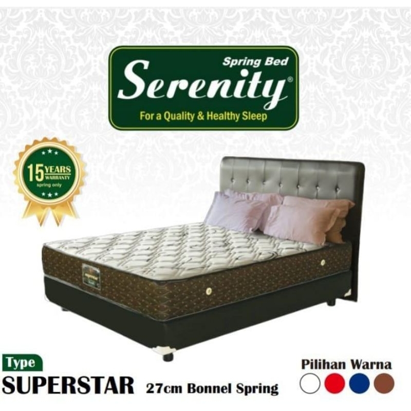 Jual Kasur Springbed Elite Serenity Super Star 90/100/120/160/180/200 ...