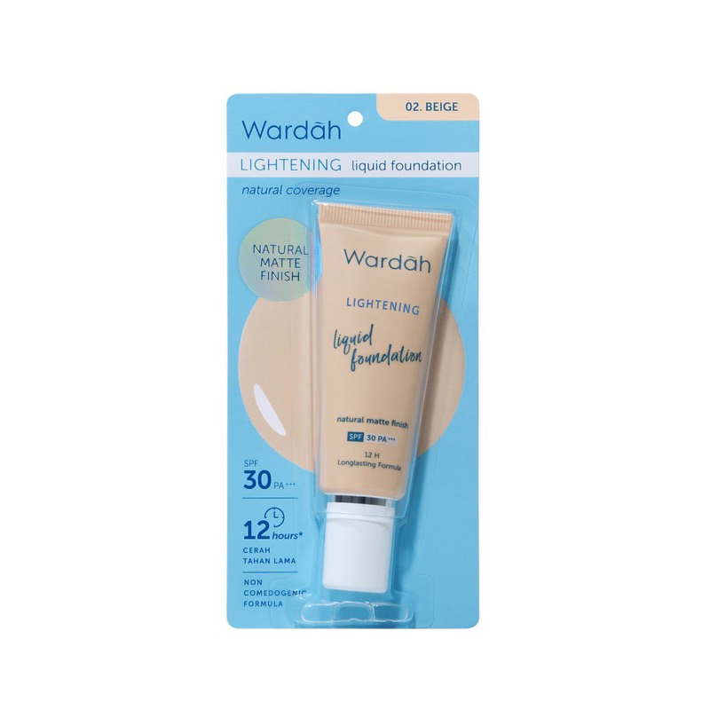 Jual WARDAH Lightening Liquid Foundation 25ml 02 Beige | Wardah ...