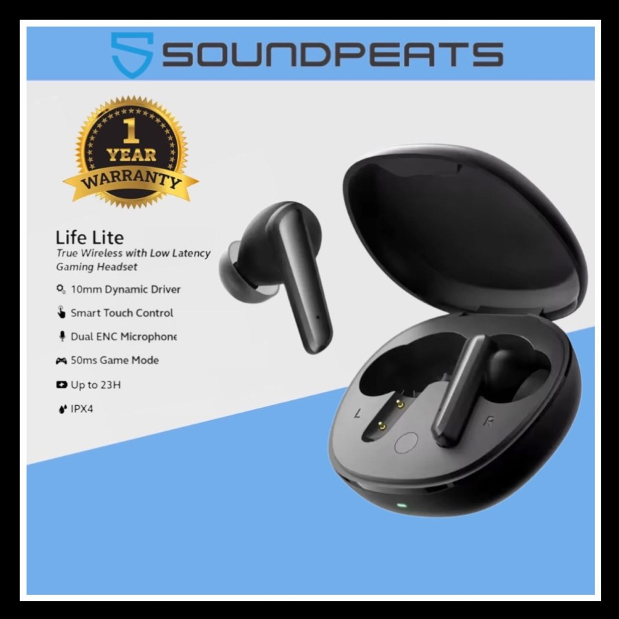 Jual Soundpeats Life Lite Earphone Bluetooth Wireless Original Headset ...