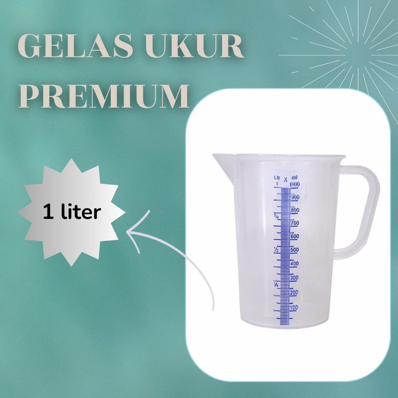Jual Gelas Takar Plastik Gelas Ukur Takar Serbaguna 1 liter / 1000 ml bahan bekualitas gelas ...