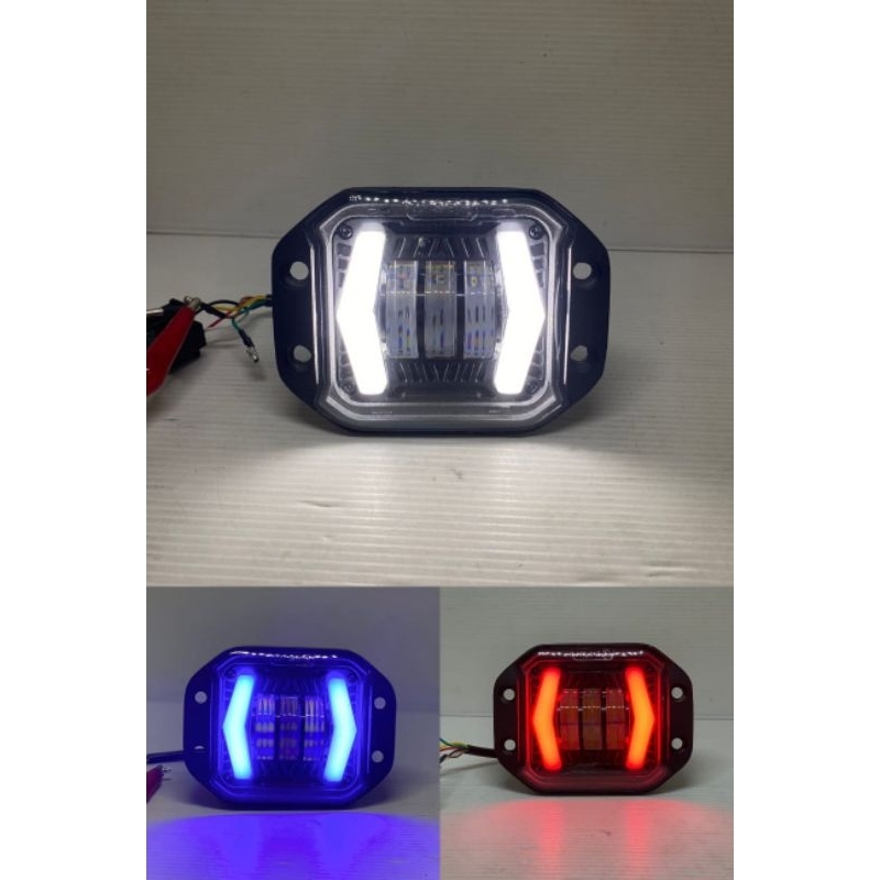 Jual reflektor headlamp lampu klx crf wrr 150 custom universal 3 lensa ...