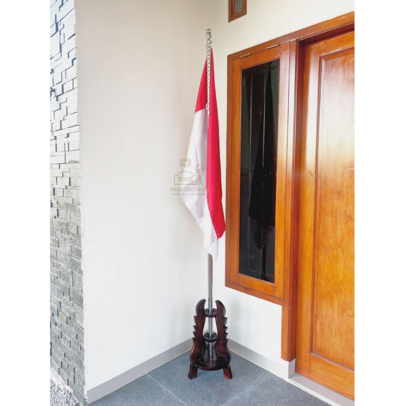 Jual Paket Tiang Bendera Stainless + Tatakan Bendera Indoor | Shopee ...