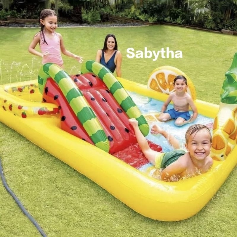 Jual Kolam Renang Anak Perosotan Fun Fruity Play Center INTEX #57158 ...