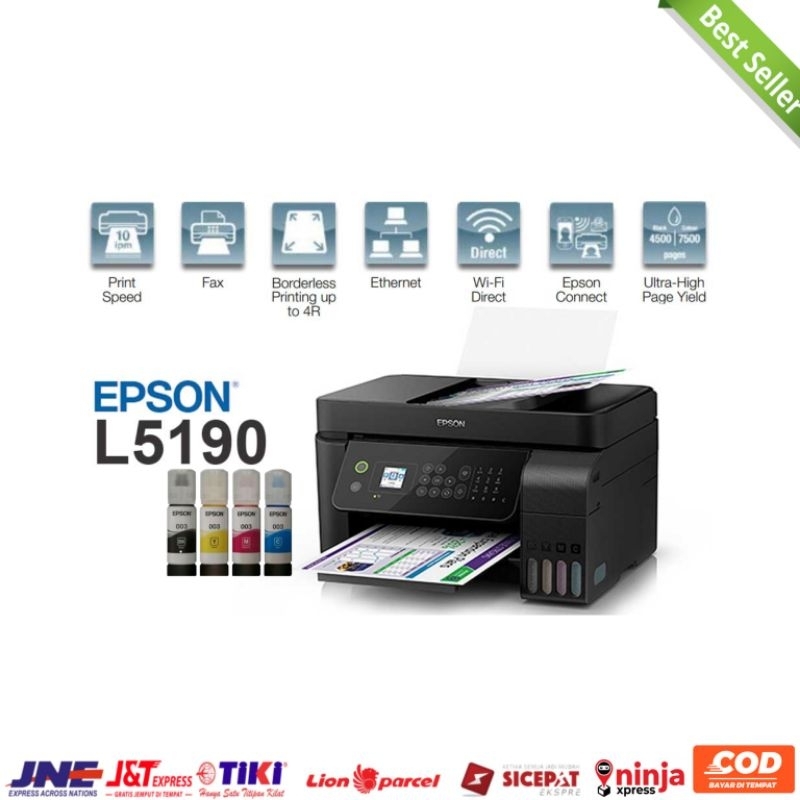 Jual Epson L5190 all in one color wifi | Shopee Indonesia