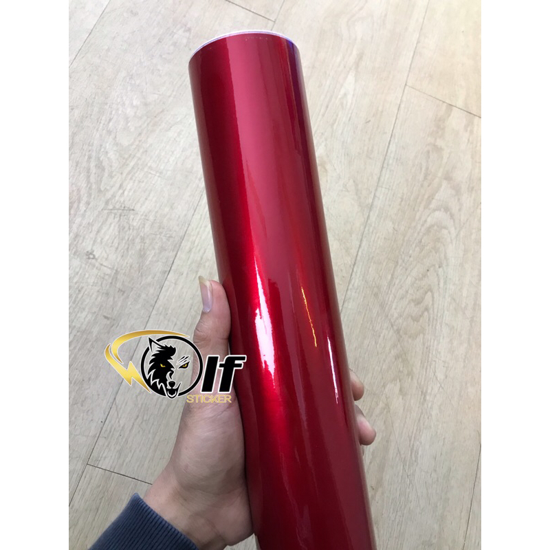 Jual Skotlet merah metalik candy merah maroon glossy profix vinyl ...