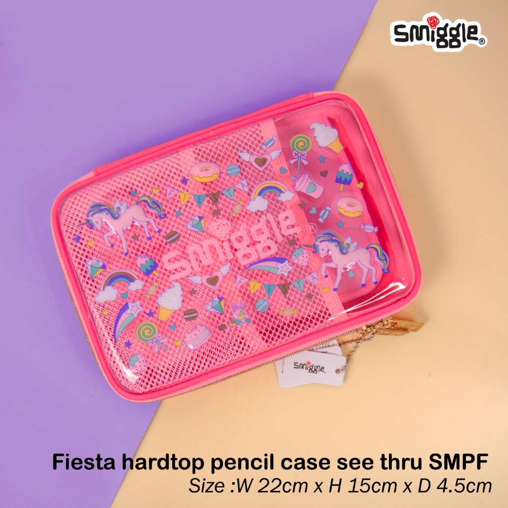 Jual Ready Smiggle Fiesta hardtop pencil case see thru SMPF Ori!! | Shopee Indonesia