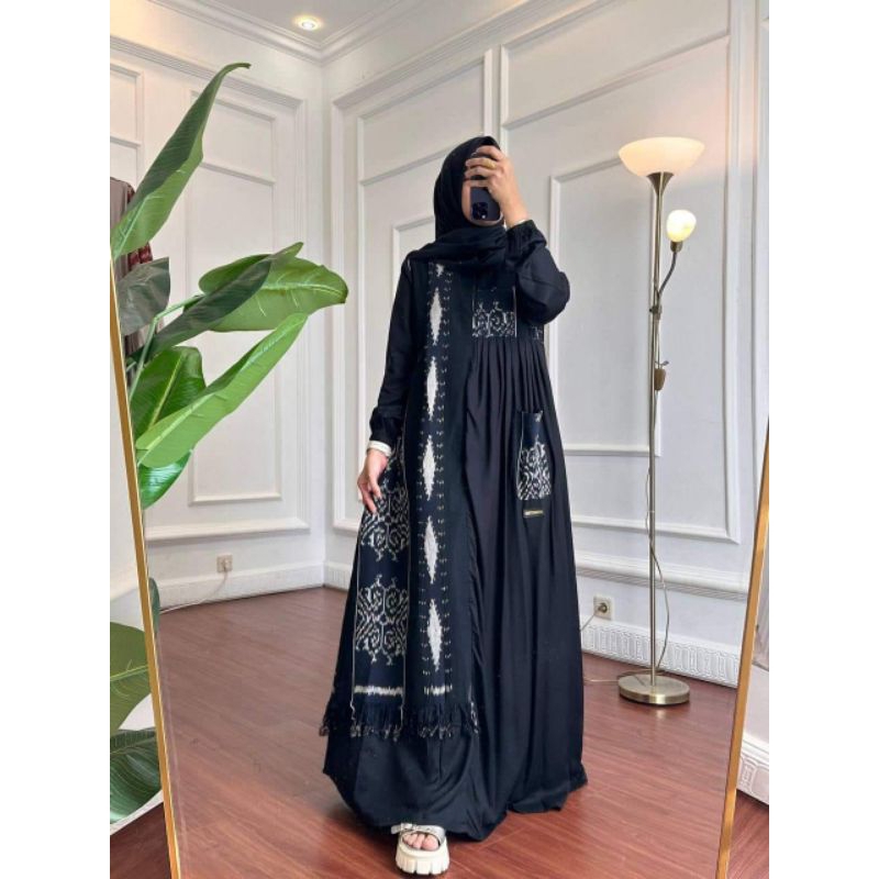 Jual kaftan Anjani store/gamis Anjanistore terbaru/gamis etnik ...