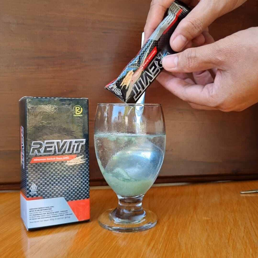 Jual REVIT RENNER MINUMAN SERBUK SERBUK APEL 1 BOX | Shopee Indonesia