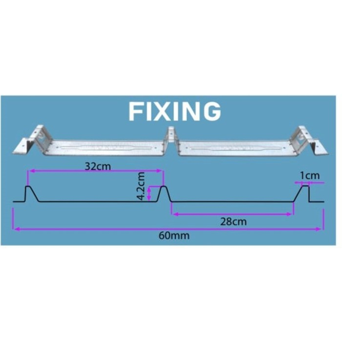Jual Fixing Trap Fixing Clip atap Spandek Kokohclip/Kliplock | Shopee ...