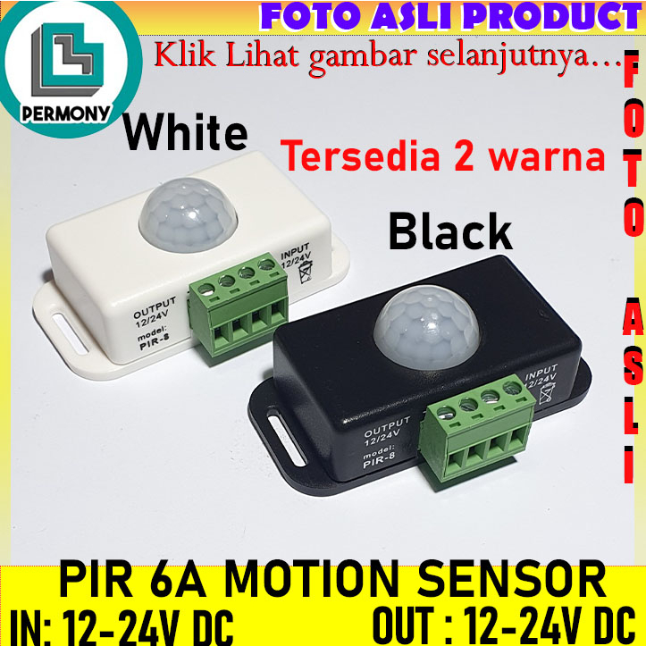 Jual Pir 6a Motion Sensor 12v 24v Infrared Switch For Led Strip Light