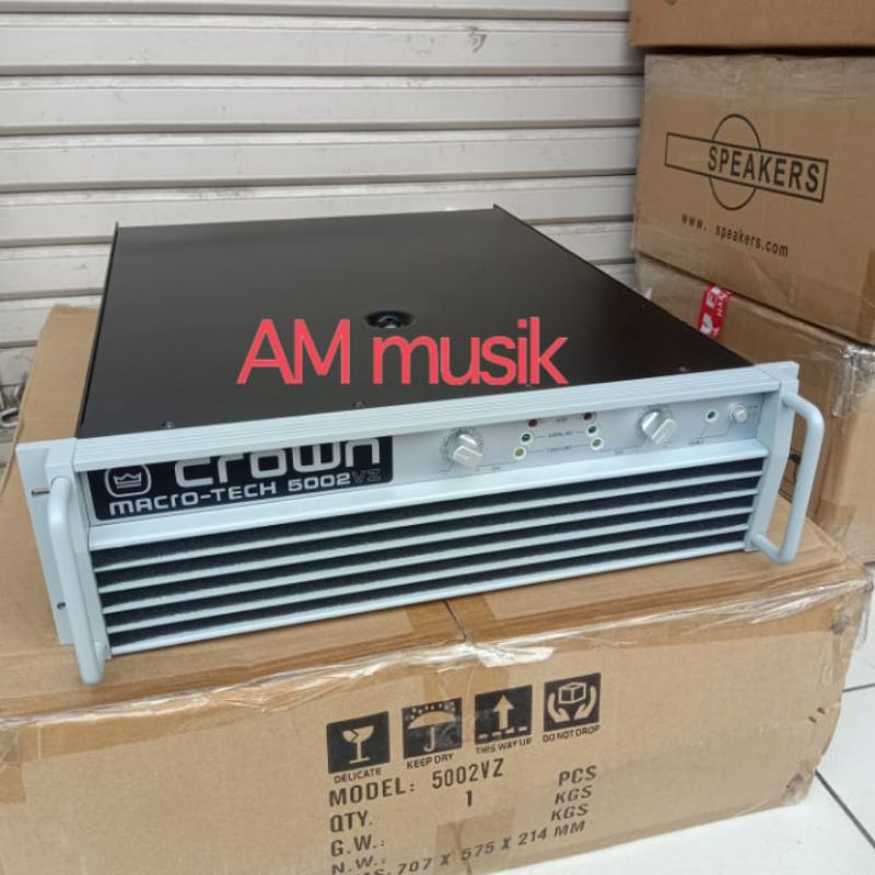 Jual POWER AMPLI CROWN MACRO TECH 5002VZ STEREO 2 CHANNEL 5002 VZ ...