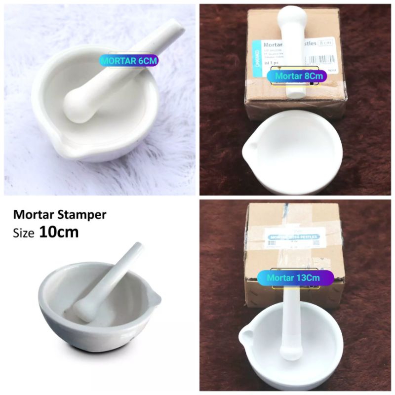 Jual Mortar 6cm Mortar Stamper 6cm Mortar Penumbuk Obat 6cm 8cm 10cm ...