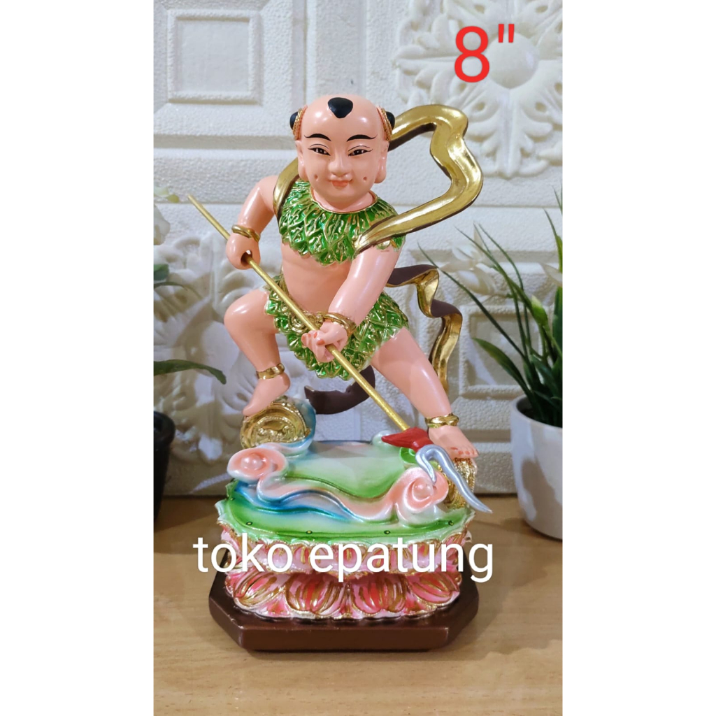 Jual patung dewa naca / lo cia / locai - teratai - 8 inch - fiber - g ...