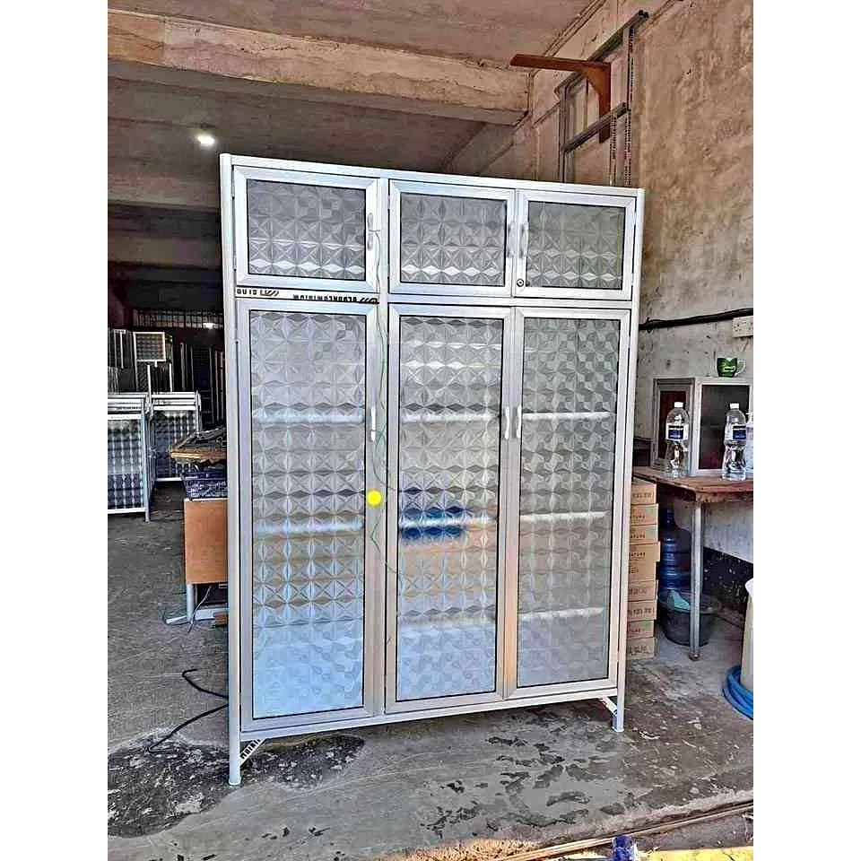 Jual Rak Piring Aluminium Keramik Kaca 3 Pintu Full Box Kitchen Set ...