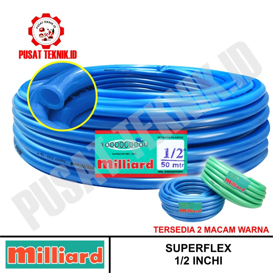 Jual SELANG AIR 1/2" 5/8" 3/4" 1" SUPERFLEX MILLIARD SELANG TAMAN PER METER | Shopee Indonesia
