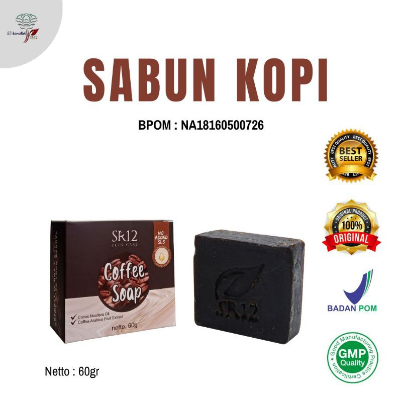 Jual SABUN KOPI SR12/SABUN WAJAH FLEK HITAM/SABUN WAJAH BPOM | Shopee ...