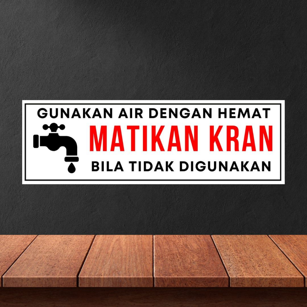 Jual Stiker Label Silahkan Ambil Wudhu Stiker Matikan Kran | Shopee ...
