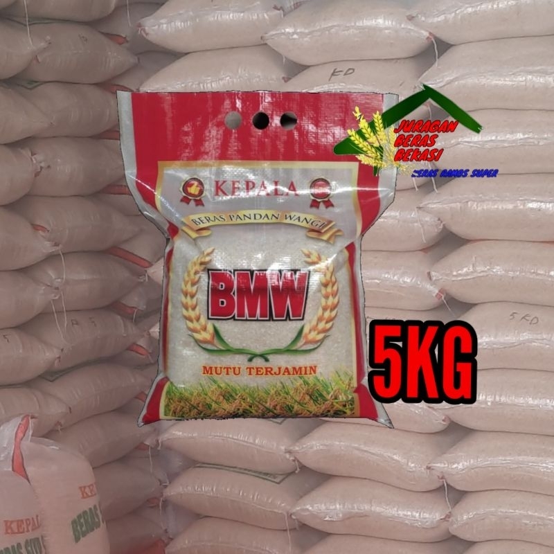 Jual BERAS PREMIUM QUALITY CAP BMW KEPALA 5KG | Shopee Indonesia