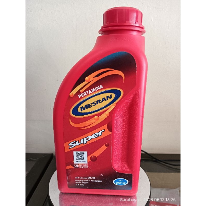 Jual Pertamina - Oli MESRAN SUPER SAE 20W-50 / 0.8Ltr (Dijamin Original ...