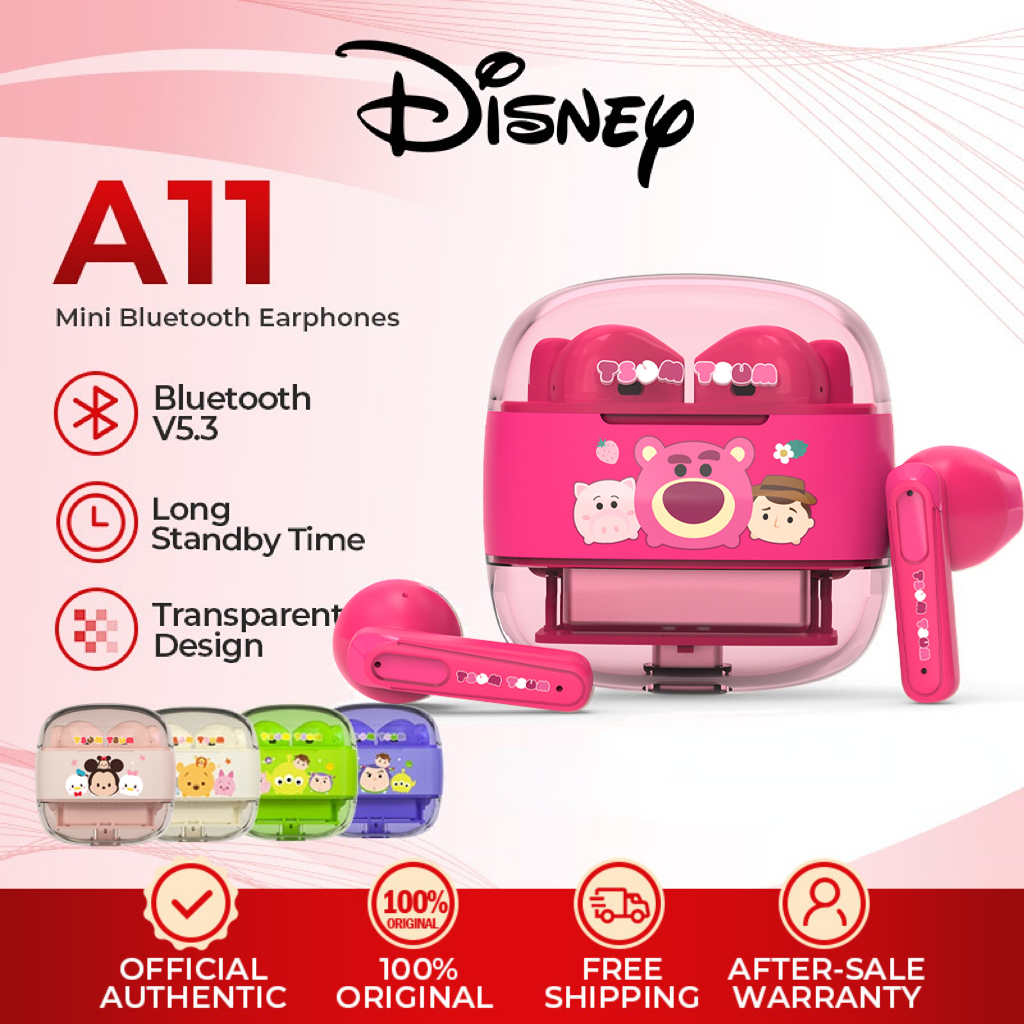 Jual Disney A11 100% Ori Headseat Bluetooth 5.3 Lotso TWS Earphone ...