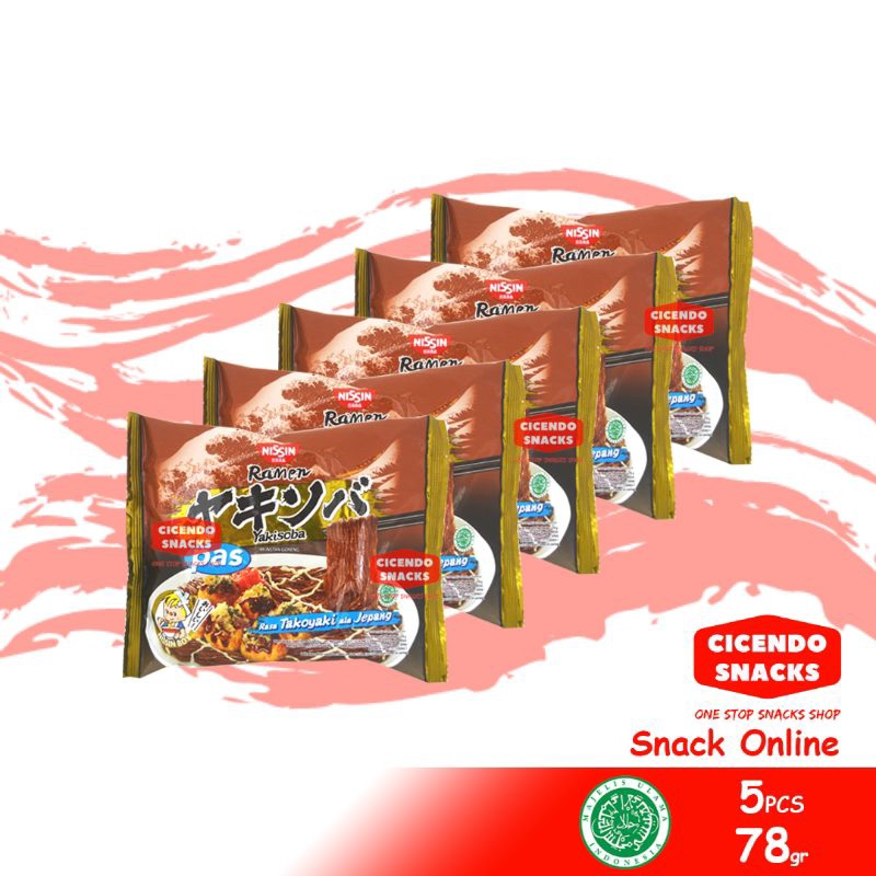 Jual NISSIN Ramen Pas Yakisoba 78gr Rasa Takoyaki Ala Jepang | Shopee ...