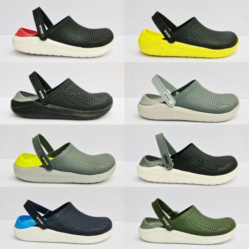 Jual CROCS LITERIDE CLOG/SANDAL PRIA/SANDAL BAKPAO/SANDAL CROCS/CROCS PRIA | Shopee Indonesia