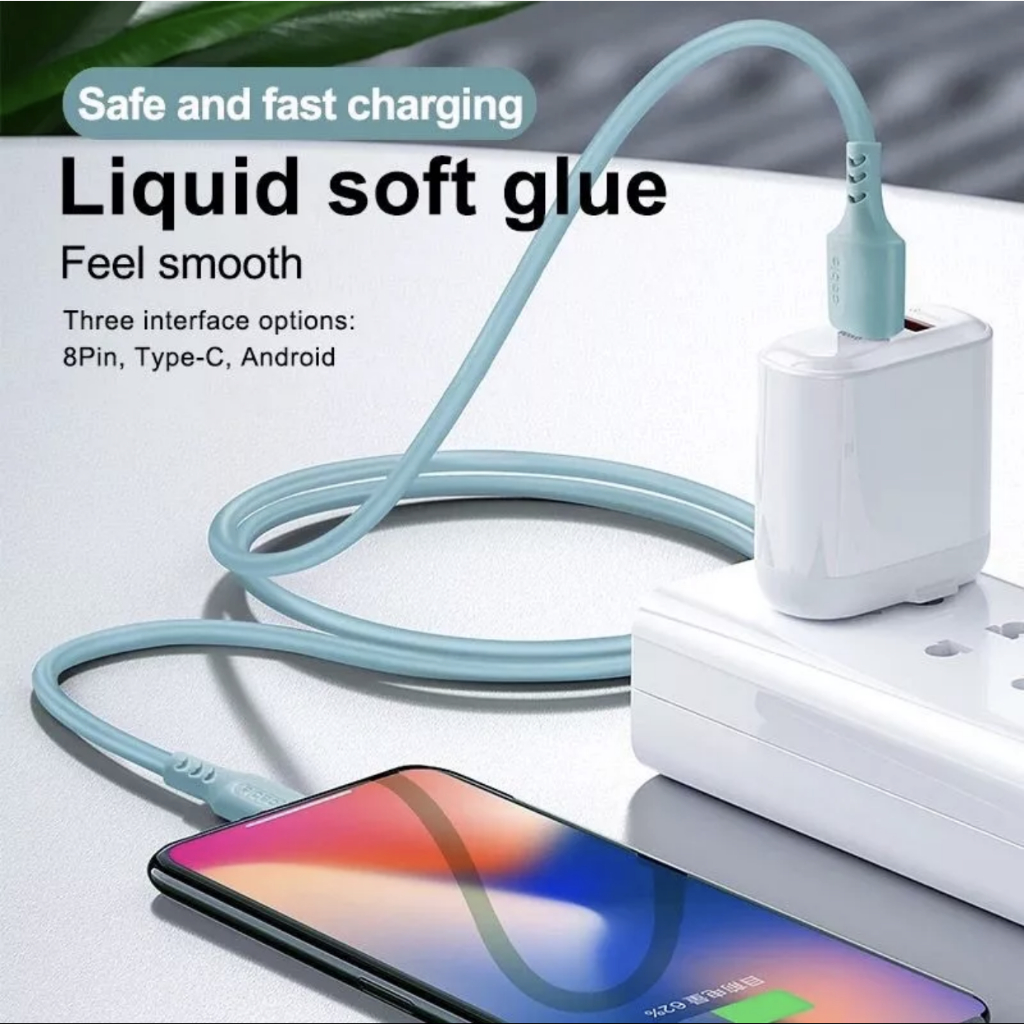 Jual Kabel Casan/Data Macaron - Micro USB/Type C Fast Charging 2.4A ...