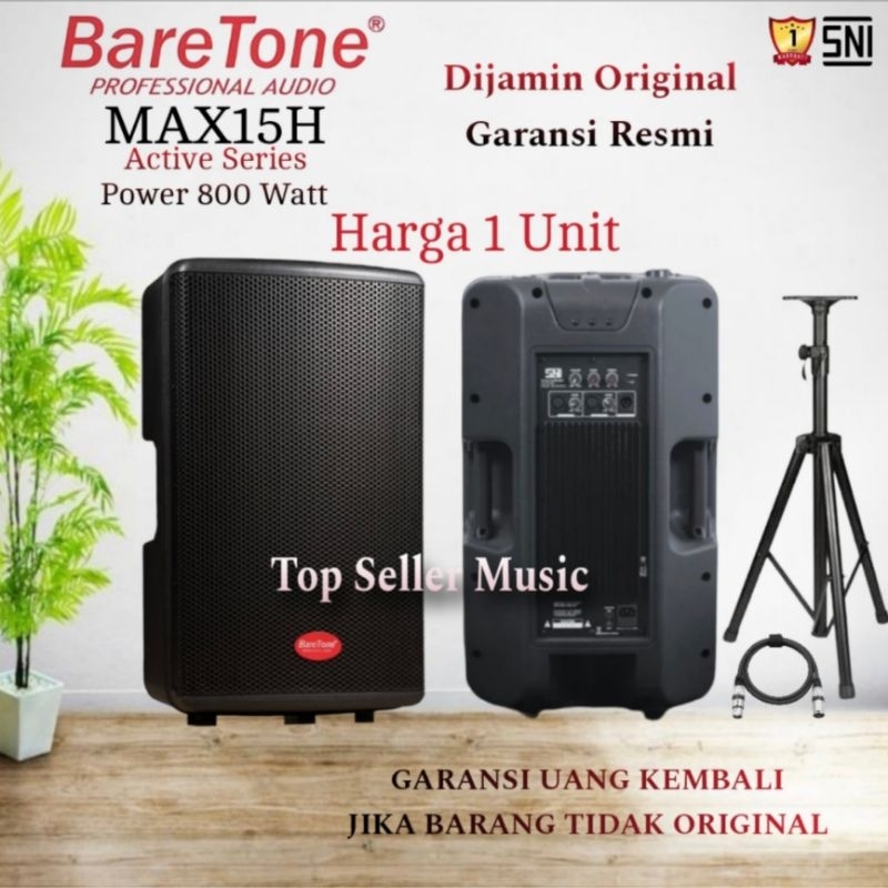 Jual Speaker Aktif BareTone MAX15H Original 15 Inch Power 800 Watt ...