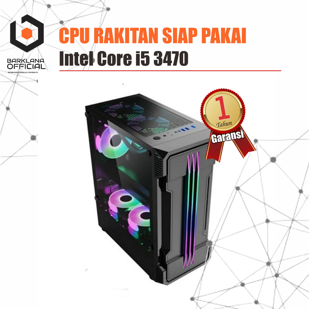 Jual PC RAKITAN CORE I5 3470 VGA 4GB R9 370 LED 22IN SSD 120GB FULSET ...