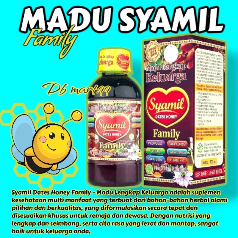 Jual MADU SYAMIL FAMILY DATES HONEY MADU LENGKAP KELUARGA | Shopee ...