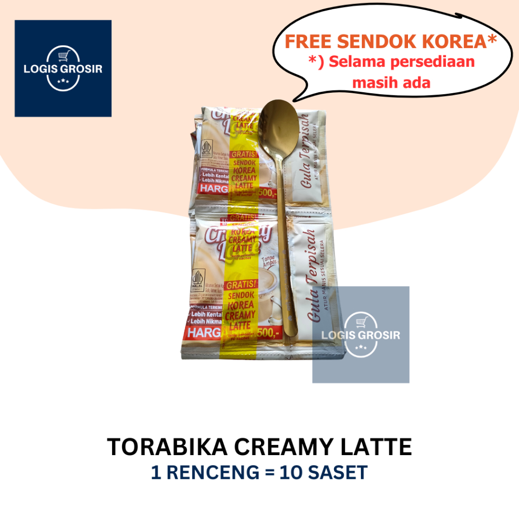 Jual Torabika Creamy Latte Renceng 10 Sachet Pcs Bungkus Gula Terpisah ...