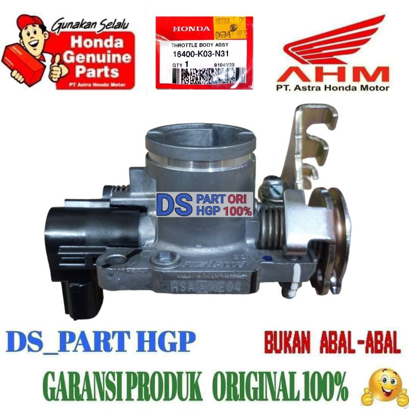Jual HGP 16400-K03-N31 Throttle Body Karburator Injeksi Revo Fi KBM | Shopee Indonesia