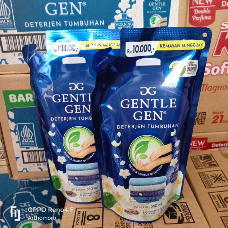 Jual Gentle gen Refill 360ml/Detergen cair/Deterjen/Gentle gen | Shopee ...