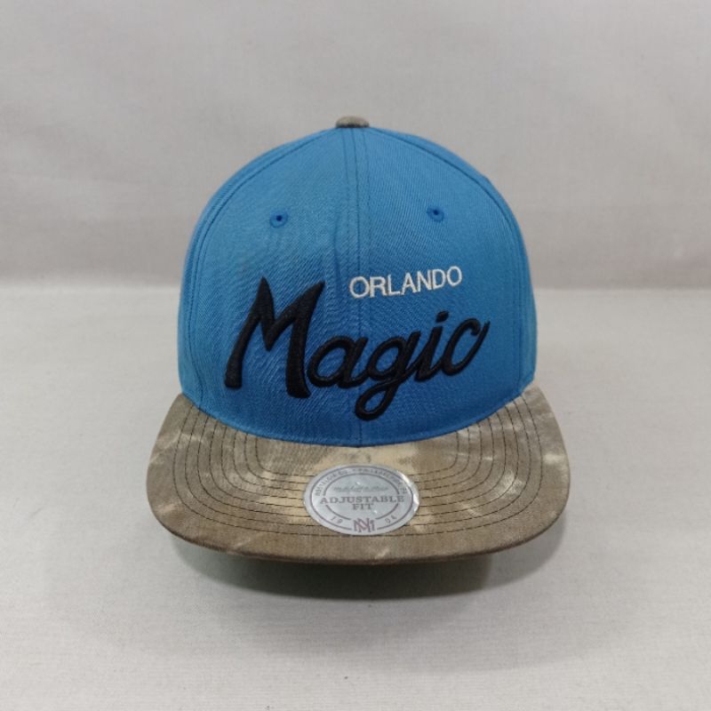 Jual Topi Flat Brim Mitchell & Ness x NBA Orlando Magic Second Original ...
