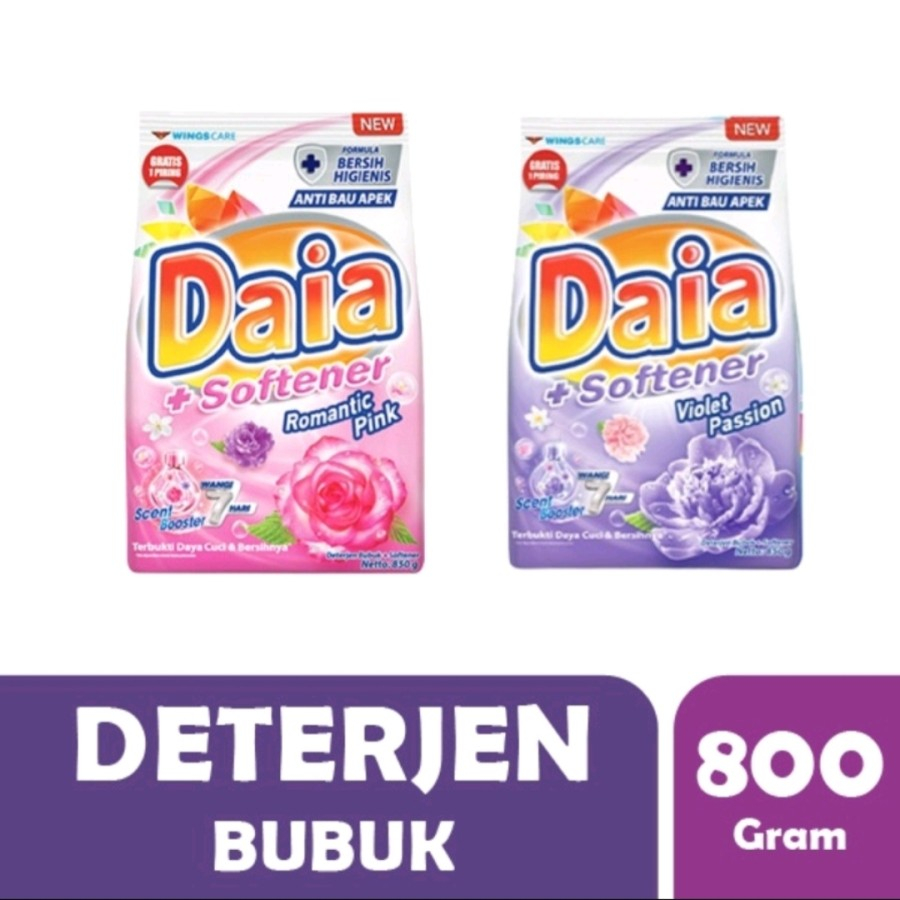 Jual Daia Deterjen Bubuk 800gr - Deterjen Cuci Baju | Shopee Indonesia