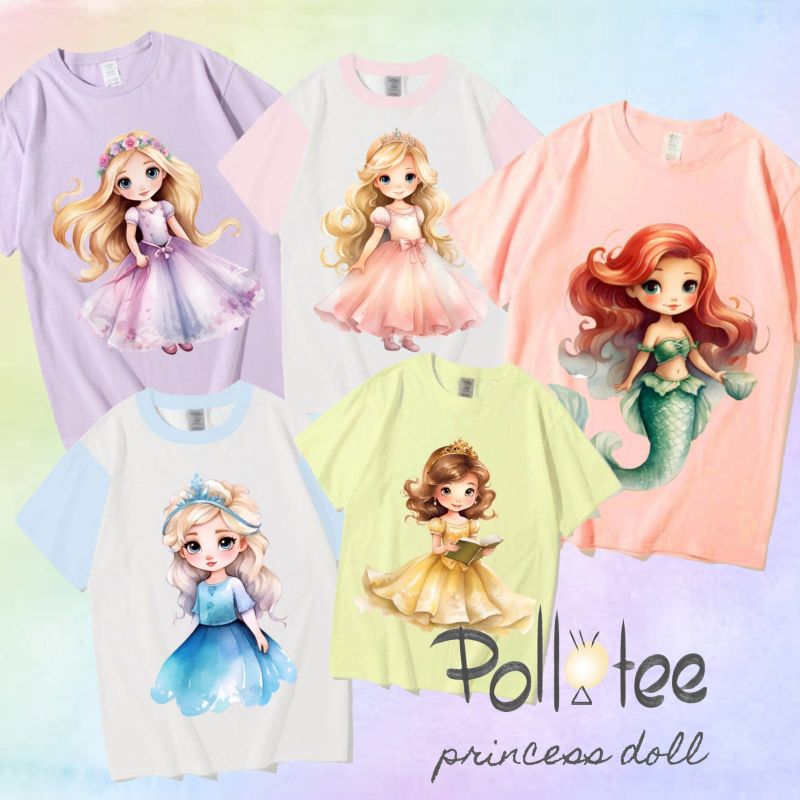 Jual PLT DOLL PRINCESS Kaos Katun 100%, Kaos Anak Dewasa Oversize ...