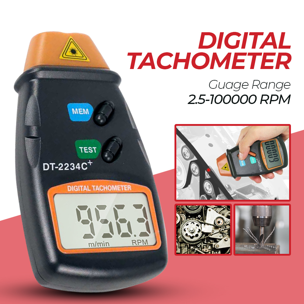 Jual Alat Ukur Putaran Roda Pulley Mesin Penggerak Laser Digital ...