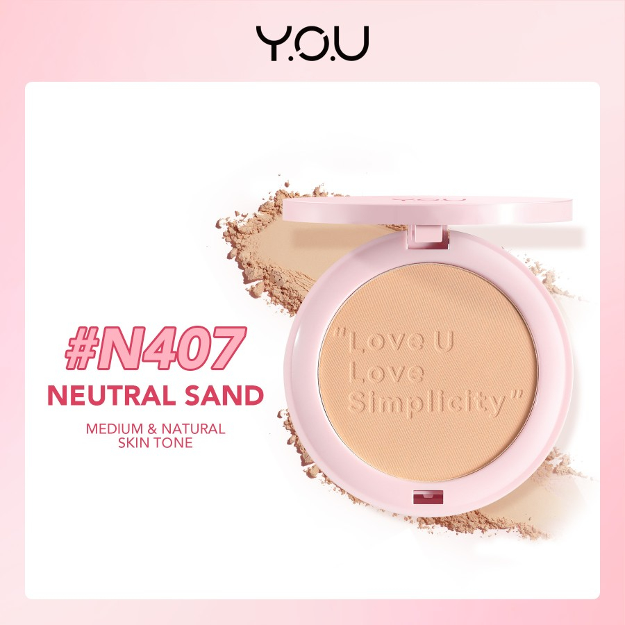 Jual YOU The Simplicity Flawless Skin Compact Powder | Nude Beige ...