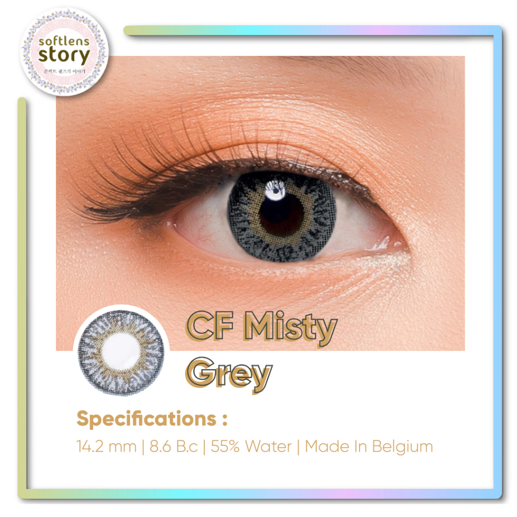 Jual Freshkon Color Fusion Misty Grey Monthly Softlens Warna Bulanan ...