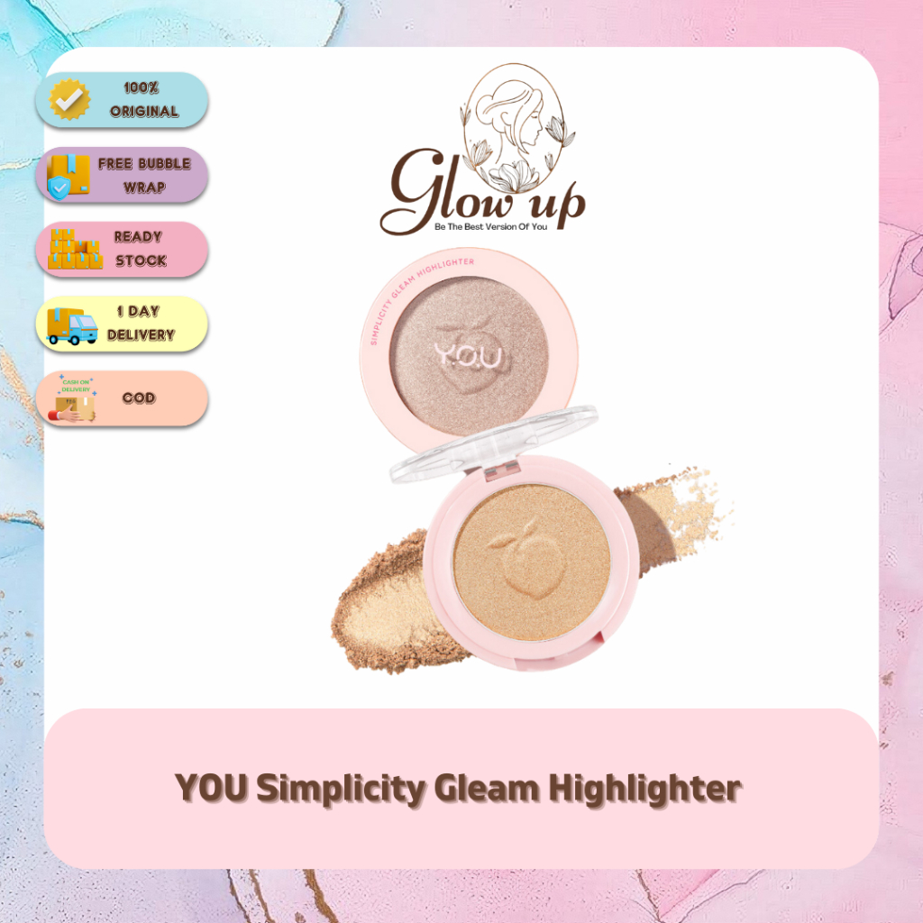 Jual YOU Simplicity Gleam Highlighter | Face Shimmer | Pigmented Smooth ...