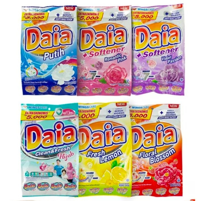 Jual DAIA Detergent Powder 500g | Shopee Indonesia