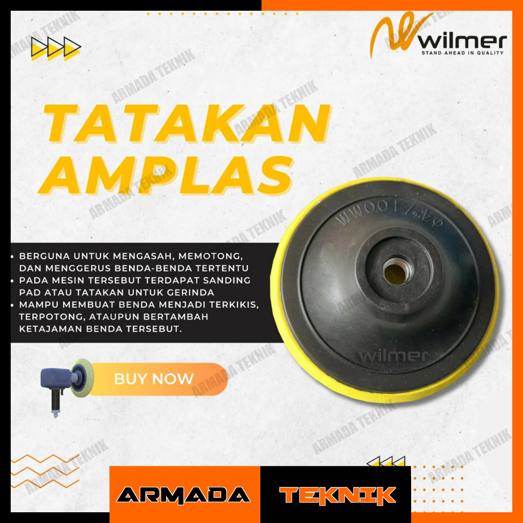 Jual Dudukan Amplas / Tatakan Amplas Bulat 4" Halus Kasar Velcro Pad ...