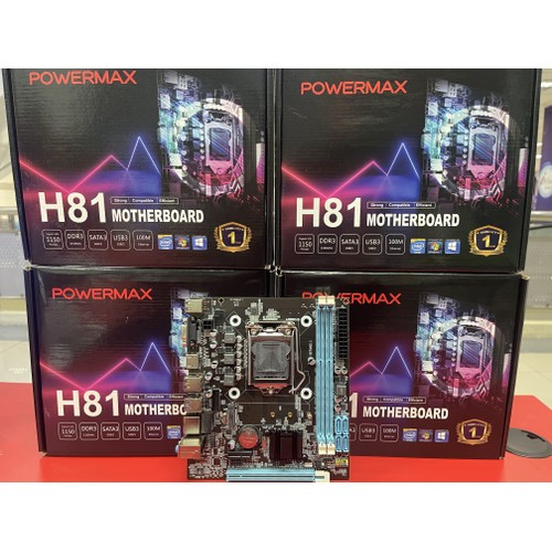 Jual MOTHERBOARD POWERMAX H81 non NVME CHIPSET INTEL | Shopee Indonesia