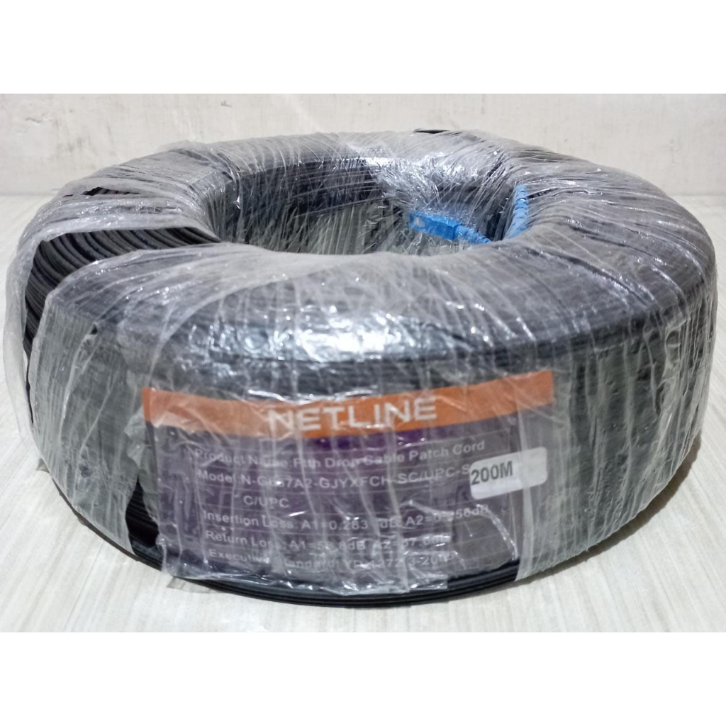 Jual Kabel FO Fiber Optic SC-Single Outdoor Netline - 200 Meter ...