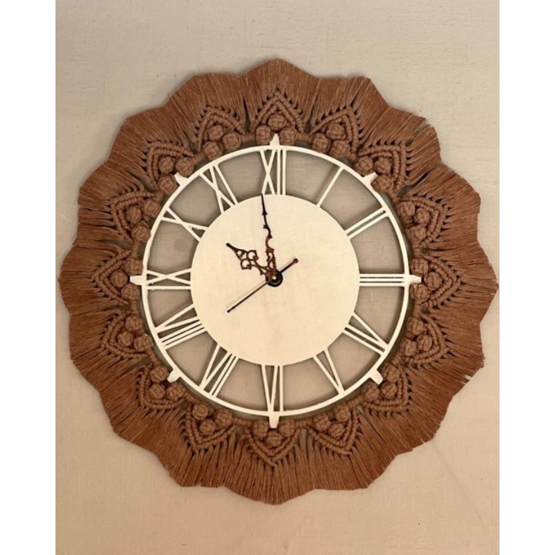 Jual JAM DINDING AESTETICK JAM DINDING ESTETIK JAM DINDING MACRAME ...