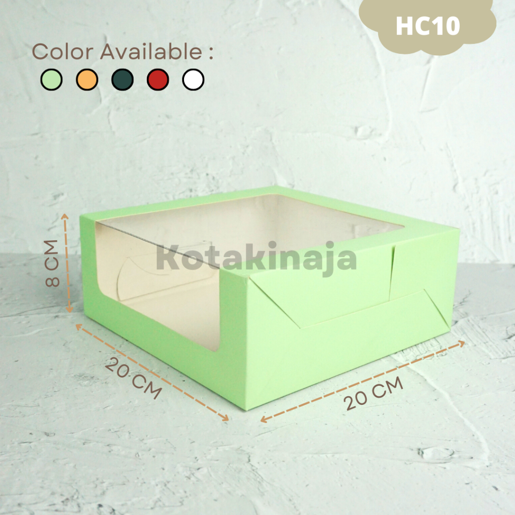 Jual Box Cake / Kotak Kue / Box Kue / Box Nasi / Box Mika Ivory / Box ...